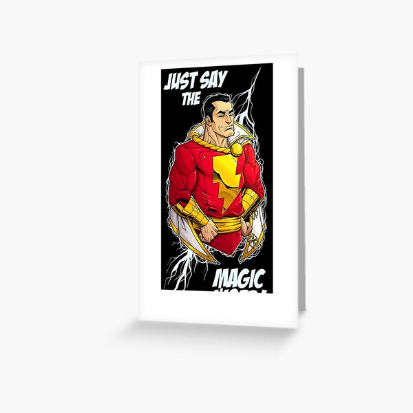 "Shazam" Greeting Card by dlxartist | Redbubble