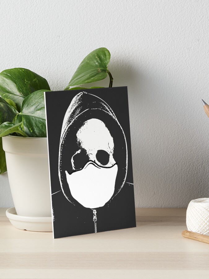 "Masked Skull" Art Board Print for Sale by Dave1974 | Redbubble