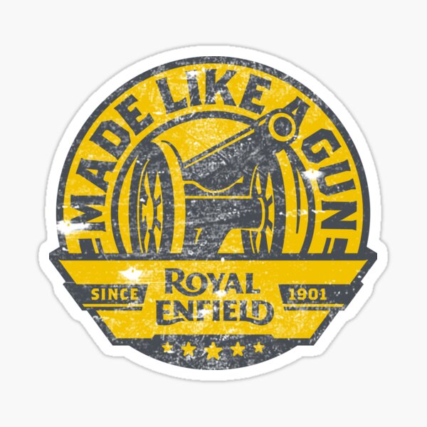 "Royal Enfield Made Like A Gun Logo" Sticker for Sale by RedLonelyStars ...