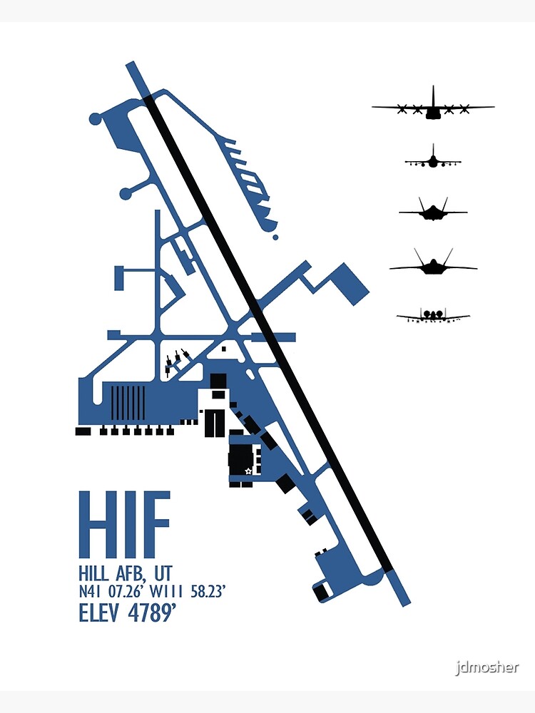 Lámina fotográfica «Diagrama del aeródromo de la base aérea de Hill Air ...
