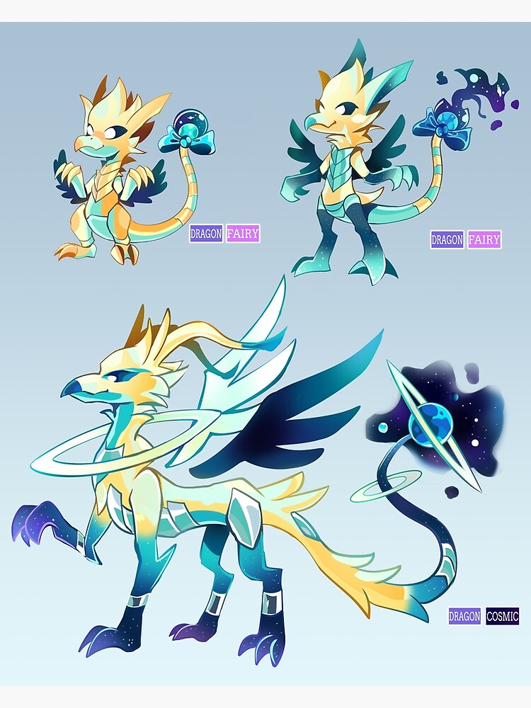 "Dragon Fake Mon design" Poster by artsyrobo | Redbubble