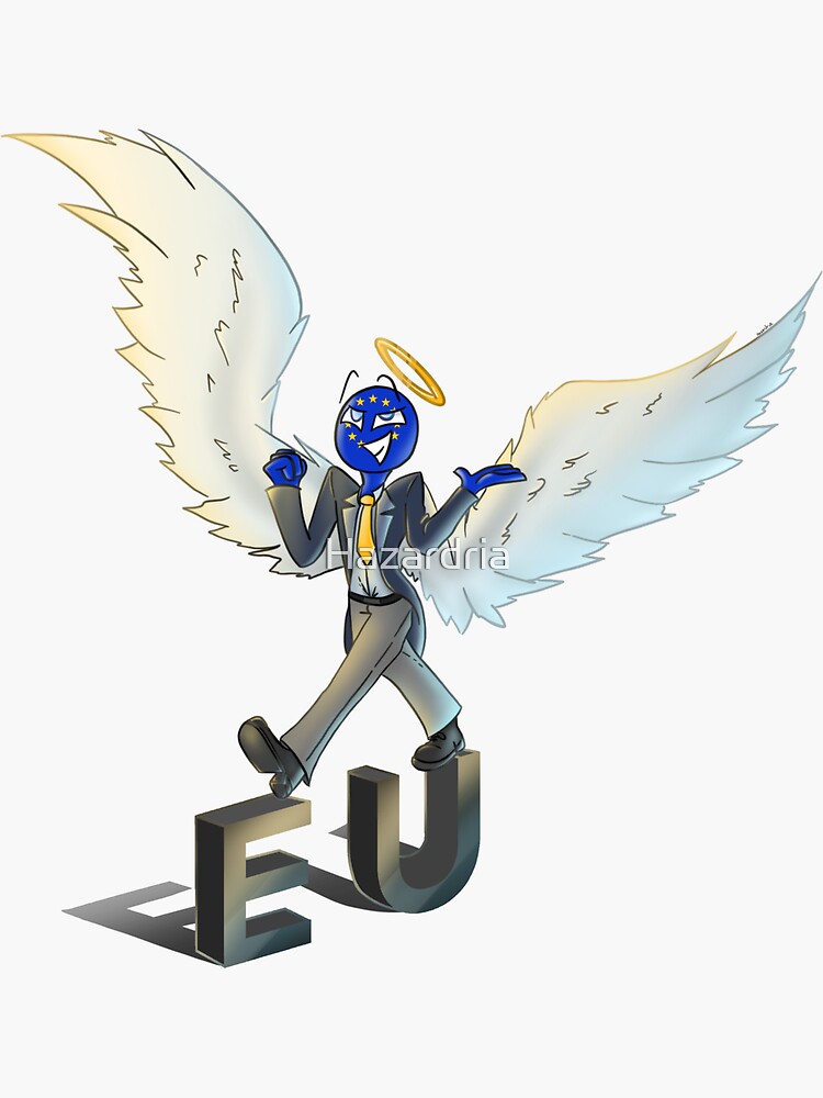 "European Union - CountryHumans" Sticker for Sale by Hazardria | Redbubble