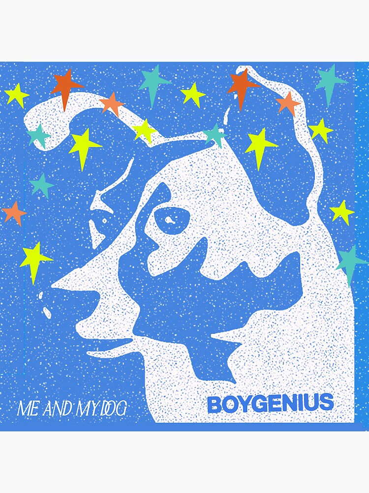 "me and my dog -- boygenius" Sticker for Sale by katienelsoen | Redbubble