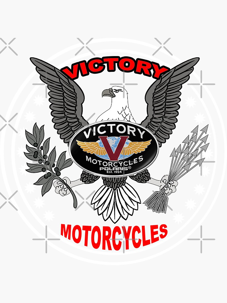 "Victory Motorcycles Eagle Circle" Sticker for Sale by RedLonelyStars ...