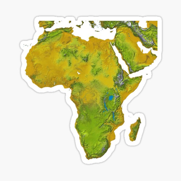 "Green Africa Map" Sticker for Sale by Ayadsan | Redbubble
