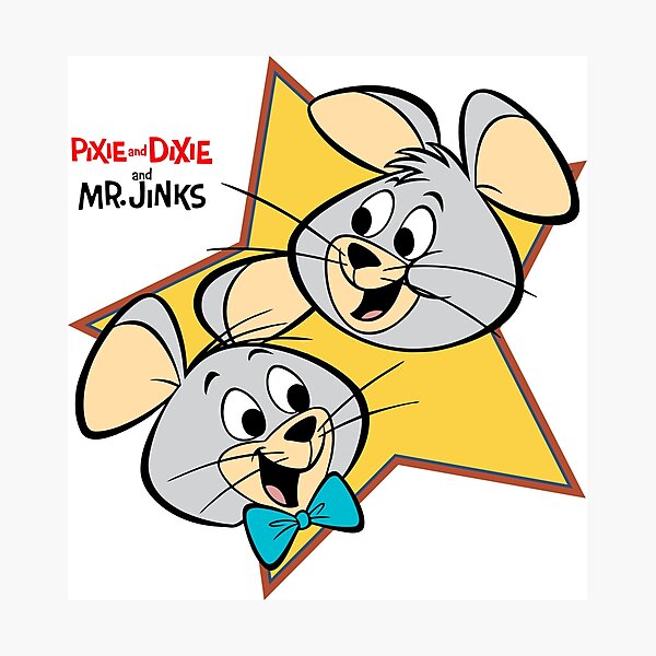 Lámina fotográfica «Dibujos animados de Pixie y Dixie» de teenysophia ...