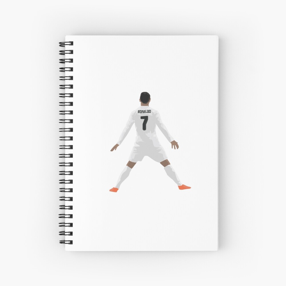 "Mini Cristiano Ronaldo 'CR7' - Vector" Spiral Notebook by JAY-DR-EDITS ...
