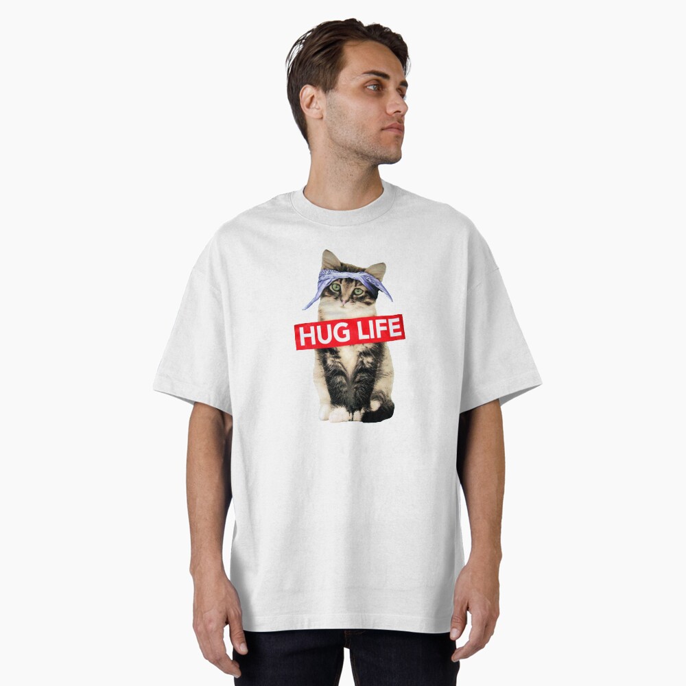 "Hug Life Cat" Essential T-Shirt for Sale by jarwokwat | Redbubble
