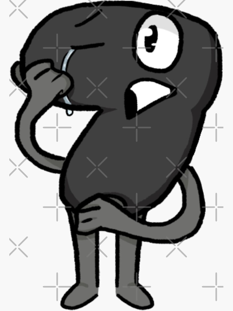 "Crying Seven" Sticker by Velvet-Vincent | Redbubble