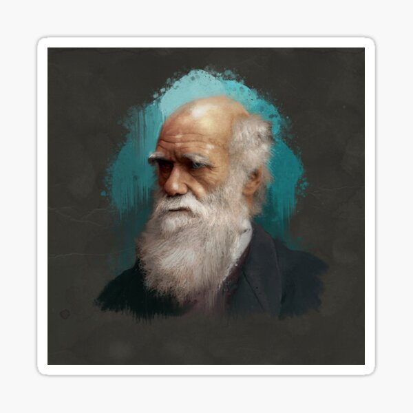 "CHARLES DARWIN " Sticker for Sale by Chrisjeffries24 | Redbubble