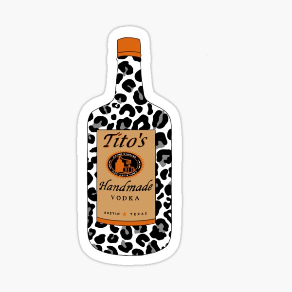 "Tito’s" Sticker for Sale by emmamenichino | Redbubble