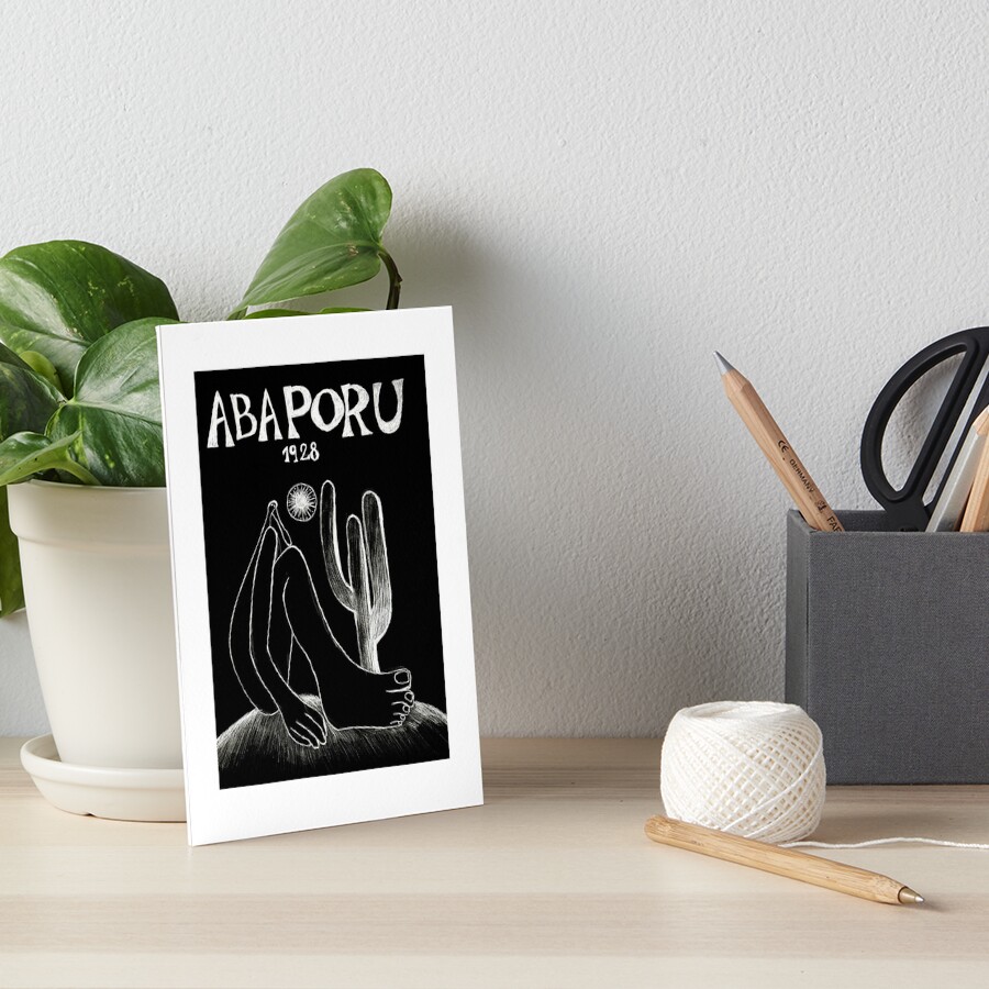 "abaporu." Art Board Print for Sale by MINIMO-ESTUDIO | Redbubble