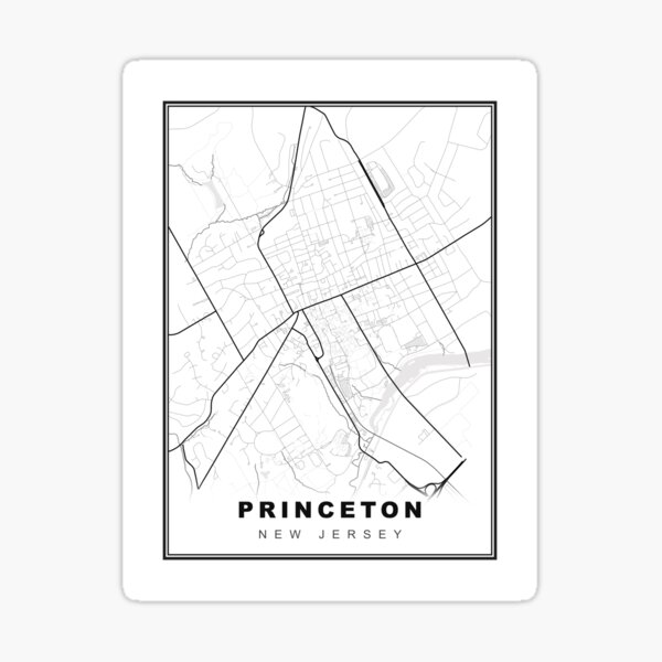 "Princeton Map" Sticker for Sale by sibudas | Redbubble