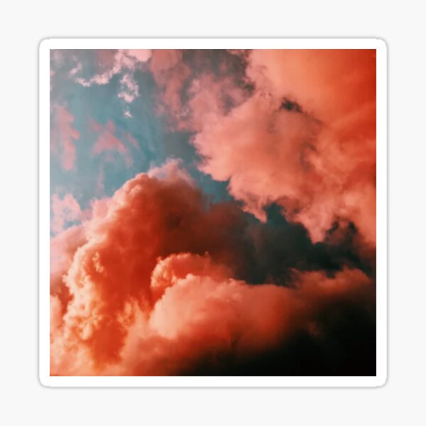 "Aesthetic Pink Cloud Sticker" Sticker for Sale by peach-cloudz | Redbubble