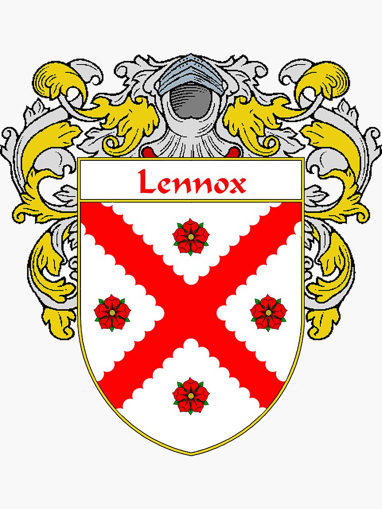 "Lennox Coat of Arms/Family Crest" Sticker for Sale by William Martin ...