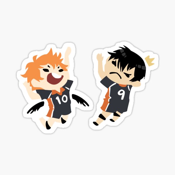 "Haikyuu MC's (Kageyama X Hinata) Chibi Version" Sticker for Sale by ...