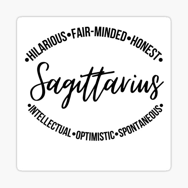 "Sagittarius Traits" Sticker by YUGEN-011 | Redbubble