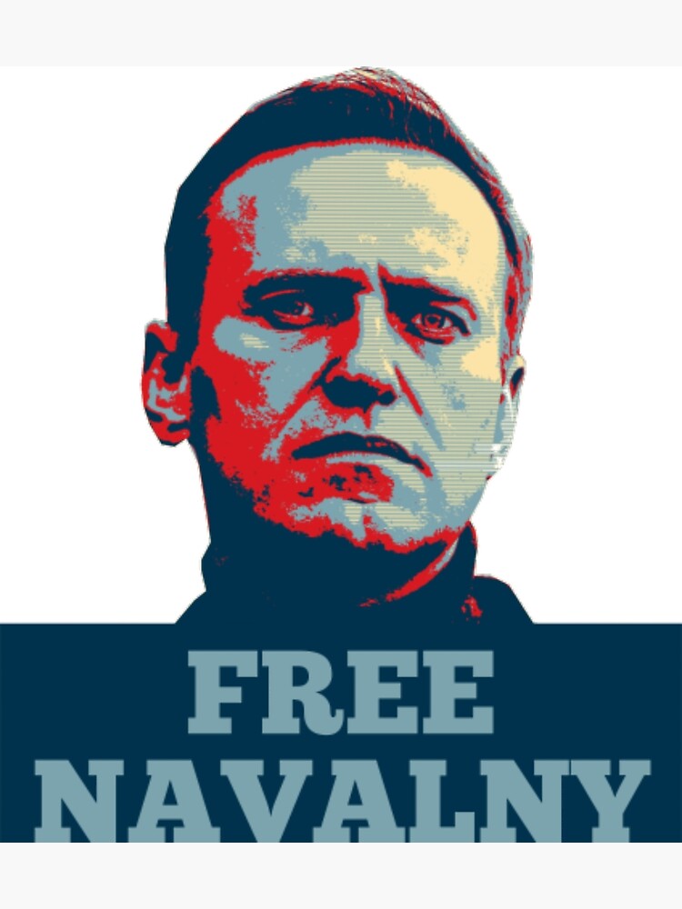"FREE NAVALNY " Poster for Sale by CotaLevy | Redbubble