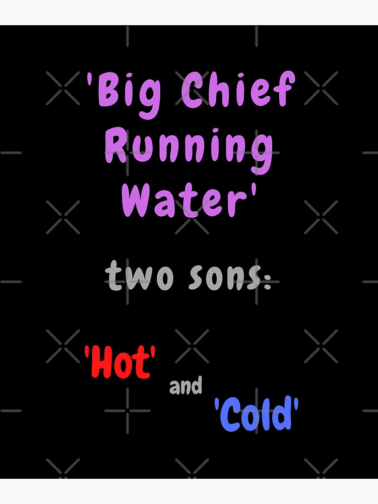 "Big Chief Running Water" Sticker for Sale by Blertz | Redbubble
