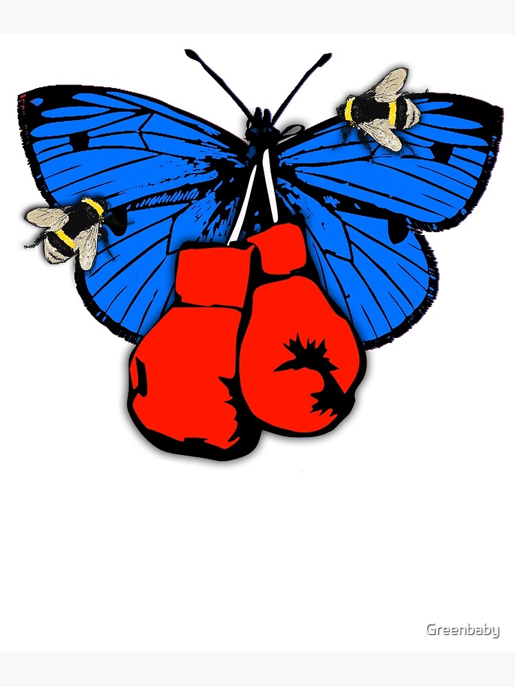 "Butterfly, Bees and Boxing Gloves" Art Print for Sale by Greenbaby ...