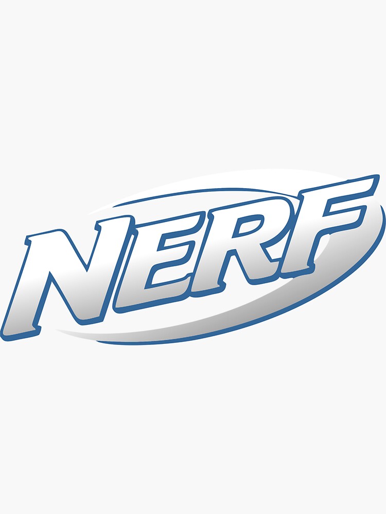 "Stylish Nerf Logo" Sticker for Sale by eniraf | Redbubble