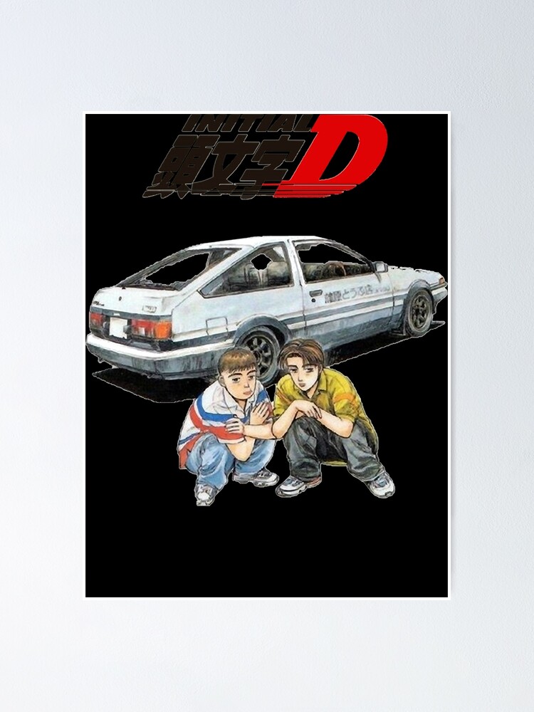 "Initial D Takumi and Itsuki Essential T-Shirt" Poster for Sale by ...