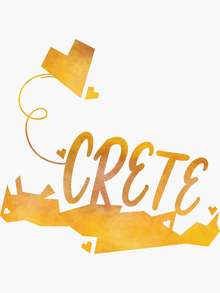 "Crete" Sticker for Sale by Motivburg | Redbubble