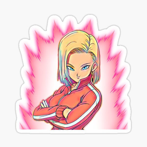 "Train Insaiyan Android 18 Tournament of power" Sticker for Sale by ...