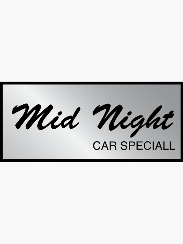 "Midnight racing team" Sticker by shibuijpn | Redbubble