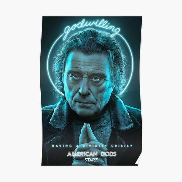 "Odin mister wednesday american gods" Poster for Sale by TessyArt ...