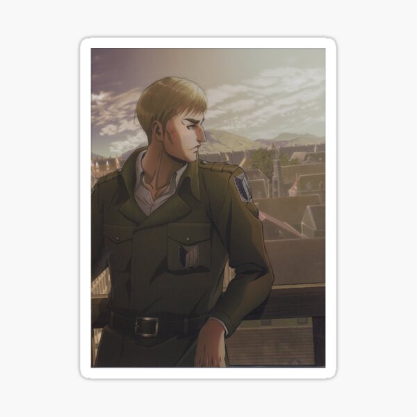 "Erwin Smith poster || AOT " Sticker by Polarys | Redbubble