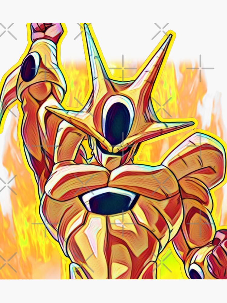 "Train Insaiyan Golden Cooler DB/DBZ/DBGT/DBS " Sticker for Sale by ...