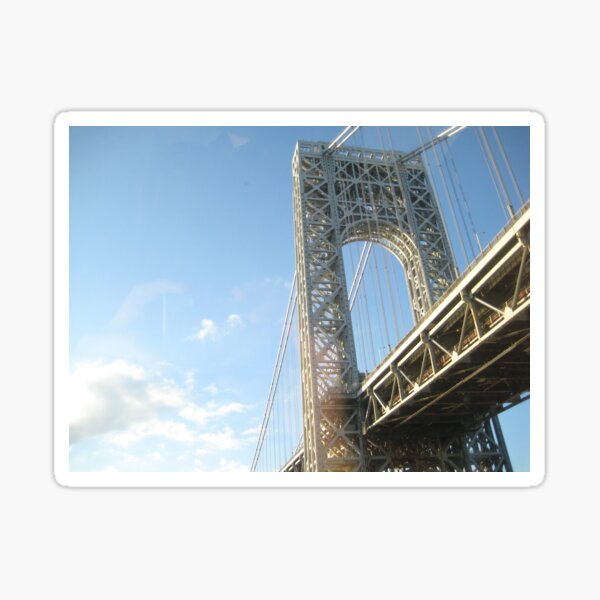 "George Washington Bridge" Sticker for Sale by AveragNewYorker | Redbubble