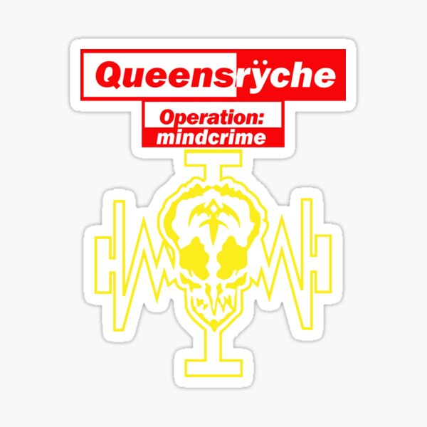 "Queensryche Retro T-Shirt Classic Guys Unisex Tee" Sticker for Sale by ...