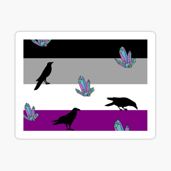 "crow ace flag" Sticker by ThisisErosion | Redbubble