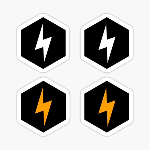 "Electric Hex Sticker Pack" Sticker by evsquad | Redbubble