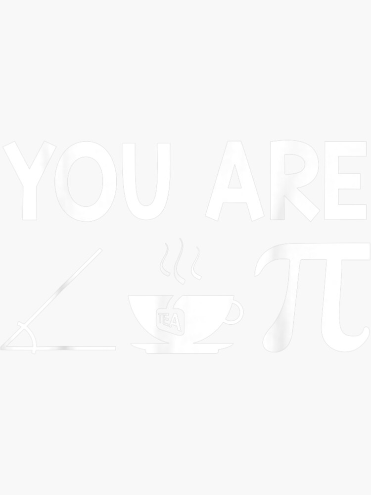 "Cutie-Pie-Acute-Tea-Pie-Funny-Pi-Day-Math-Teacher" Sticker for Sale by ...