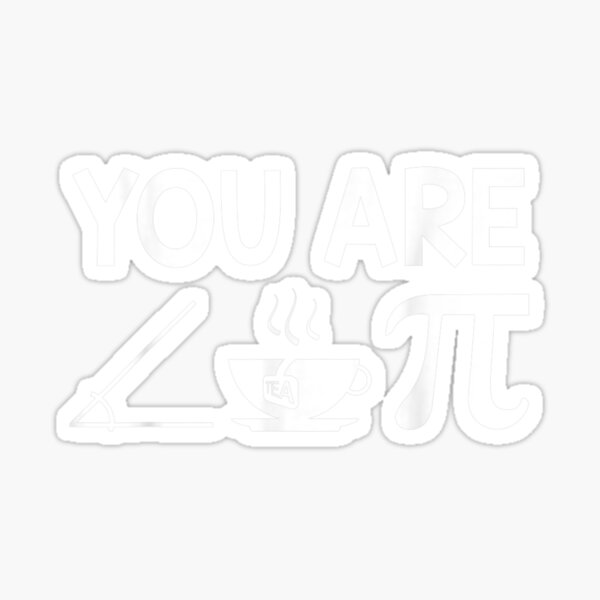 "Cutie-Pie-Acute-Tea-Pie-Funny-Pi-Day-Math-Teacher" Sticker for Sale by ...