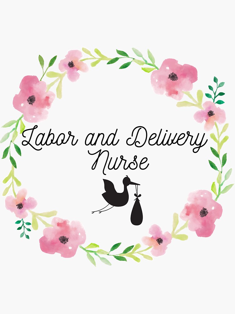 "Stork Labor and Delivery Nurse " Sticker for Sale by AAPrints | Redbubble