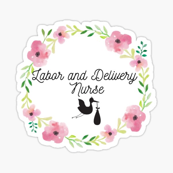 "Stork Labor and Delivery Nurse " Sticker for Sale by AAPrints | Redbubble