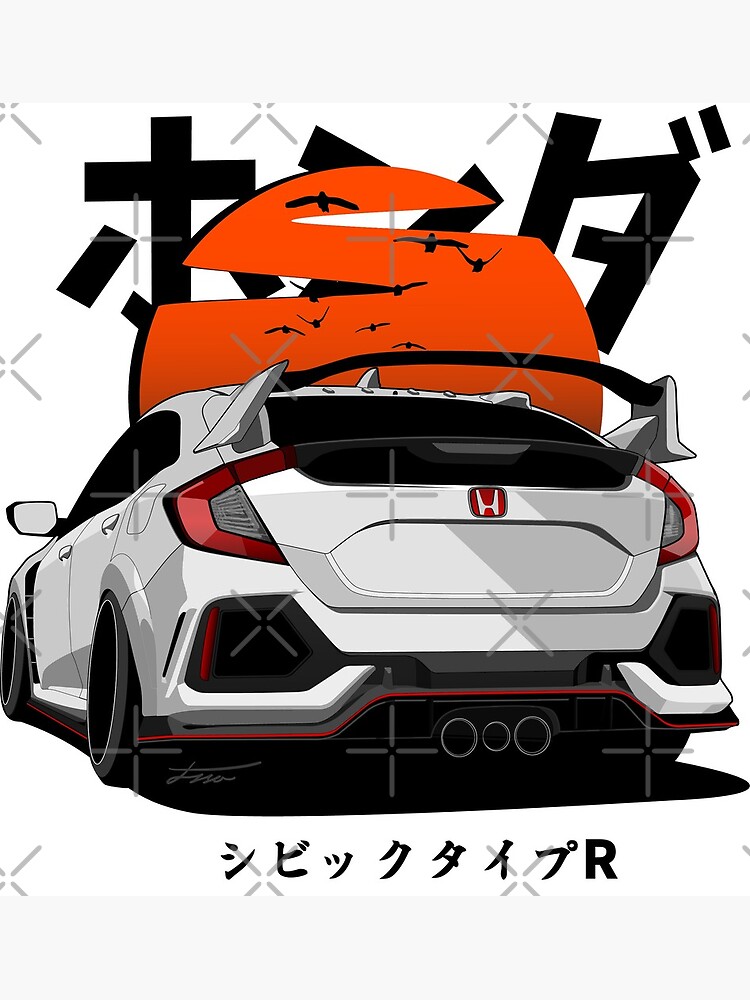 "FK8 Civic Type R" Poster for Sale by IssKa | Redbubble