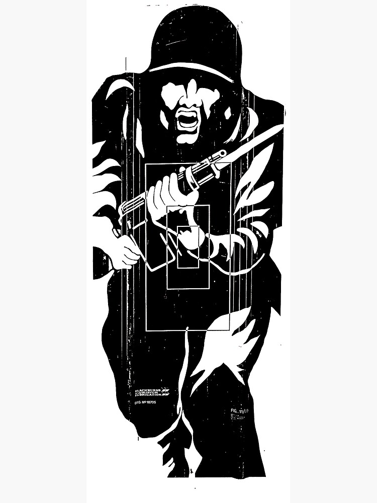 "CHARGING SHOOTING TARGET" Poster for Sale by ammo-shop | Redbubble