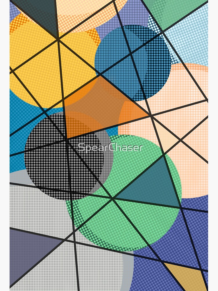 "Jumpy Shapes" Sticker for Sale by SpearChaser | Redbubble