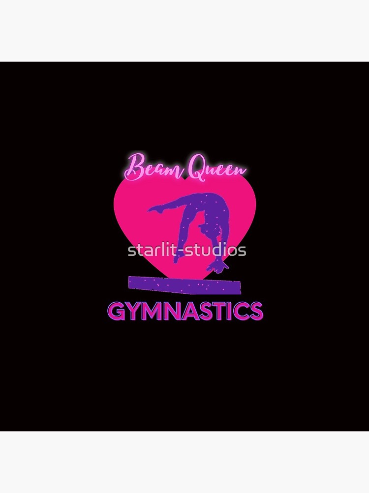 "Beam Queen Gymnastics" Pin by starlit-studios | Redbubble
