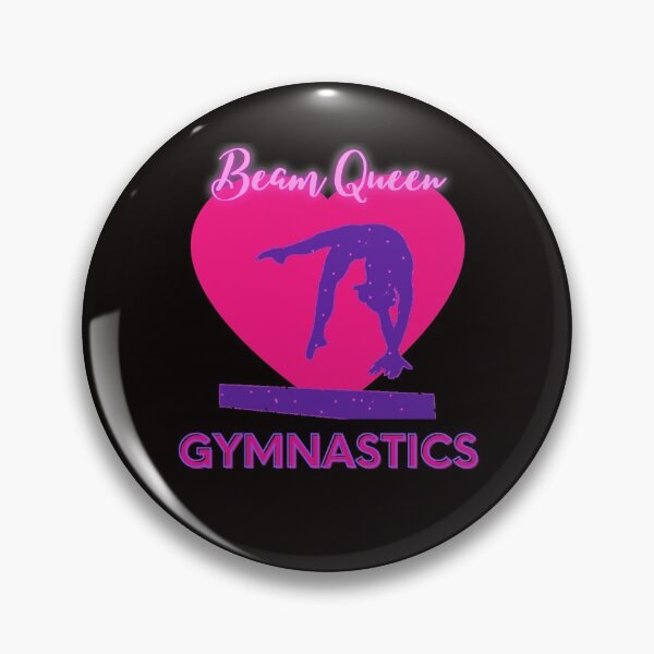 "Beam Queen Gymnastics" Pin by starlit-studios | Redbubble
