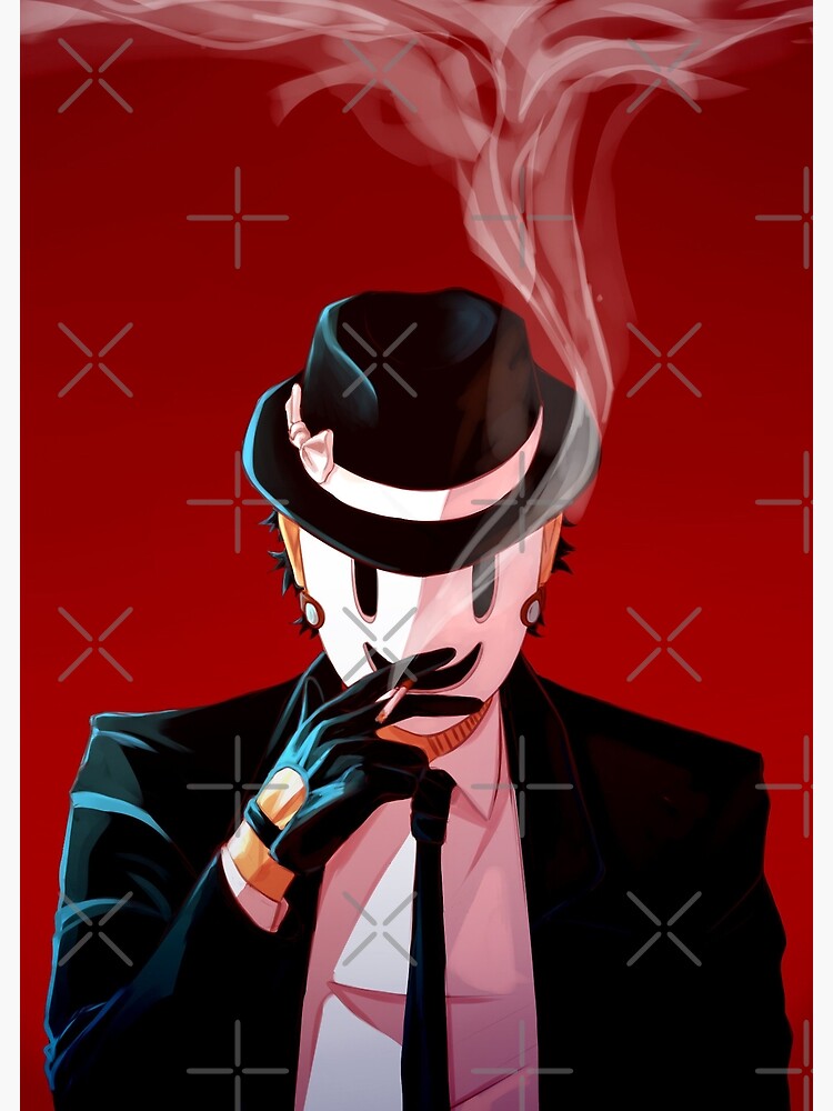 "High Rise Invasion Anime Poster - sniper mask - masked man smoking ...