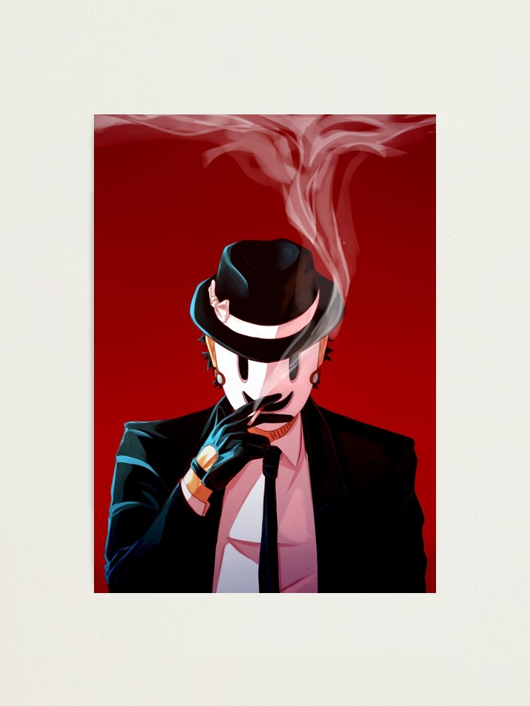 "High Rise Invasion Anime Poster - sniper mask - masked man smoking ...