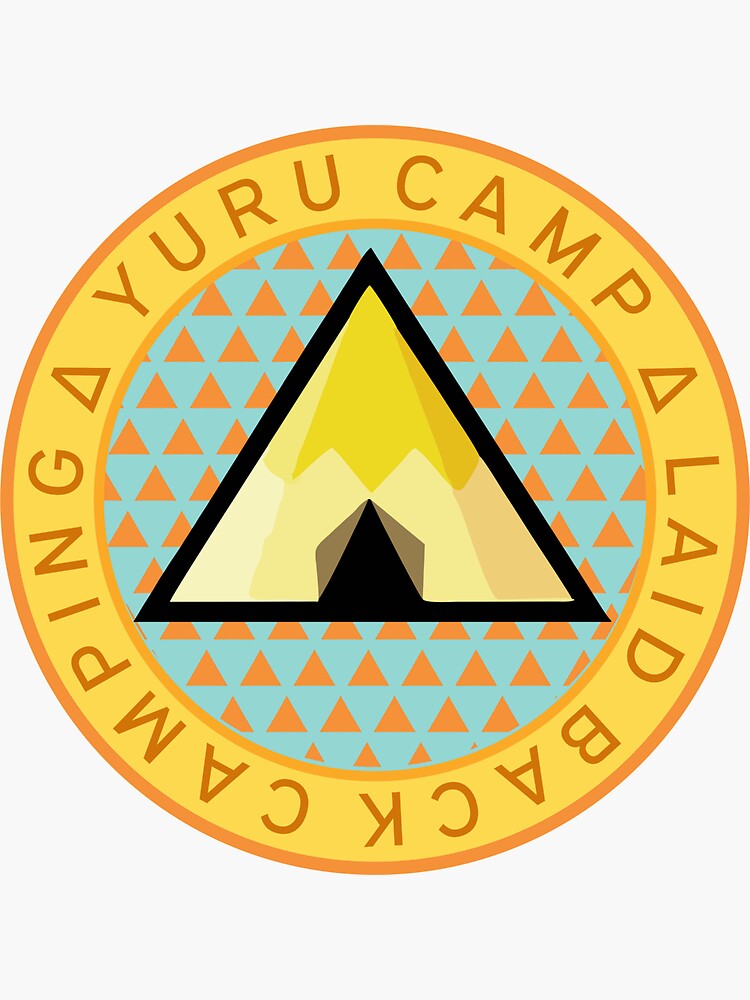 "Yuru camp badge" Sticker for Sale by Aaronvalentinus | Redbubble