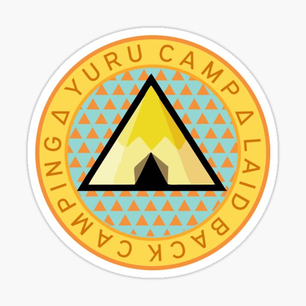 "Yuru camp badge" Sticker for Sale by Aaronvalentinus | Redbubble
