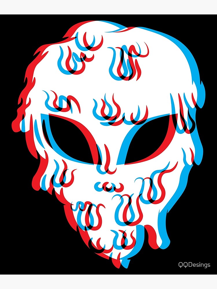 "Melting Alien Face" Poster for Sale by QQDesings | Redbubble